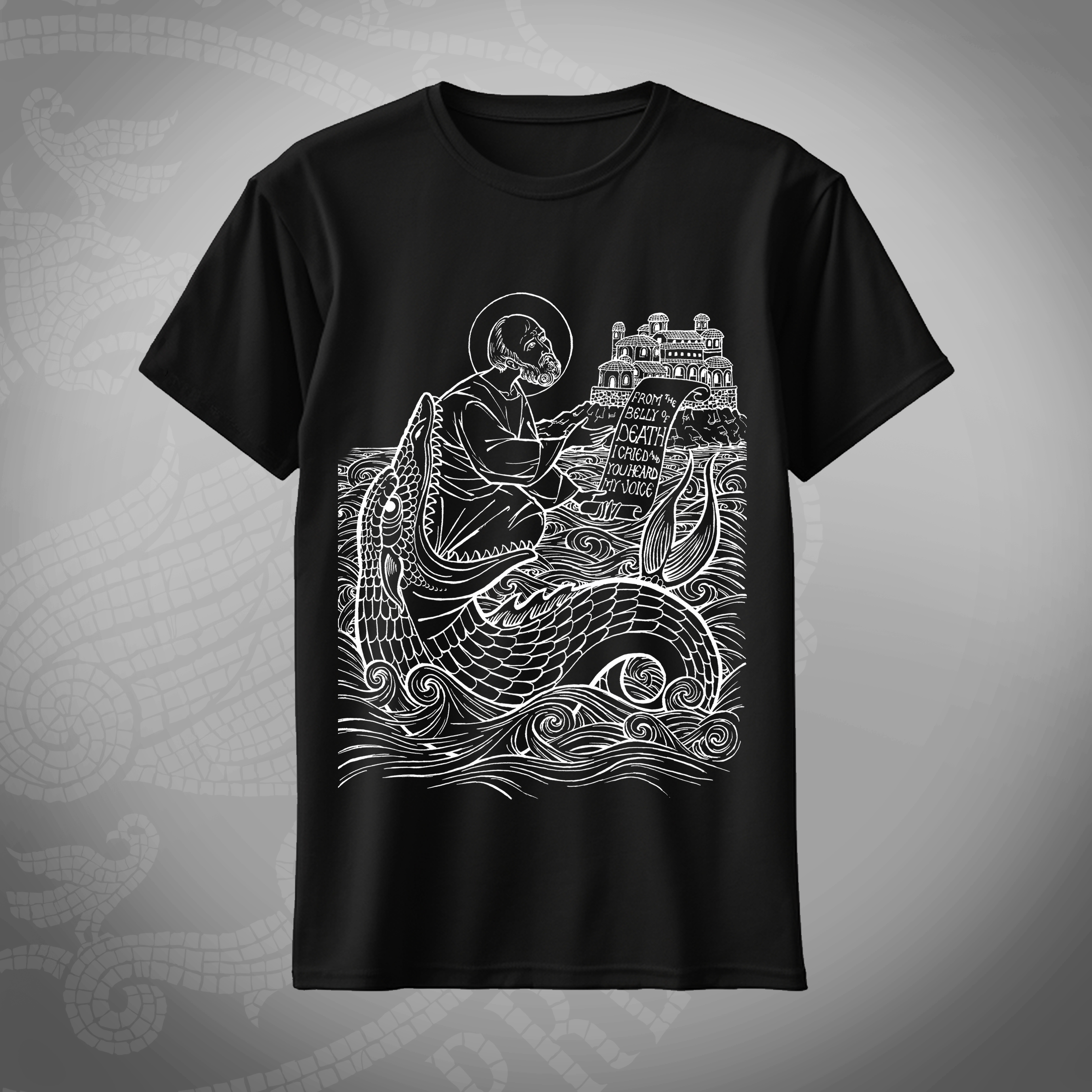 Jonah and The Sea Monster Tee – Symbolic World Press