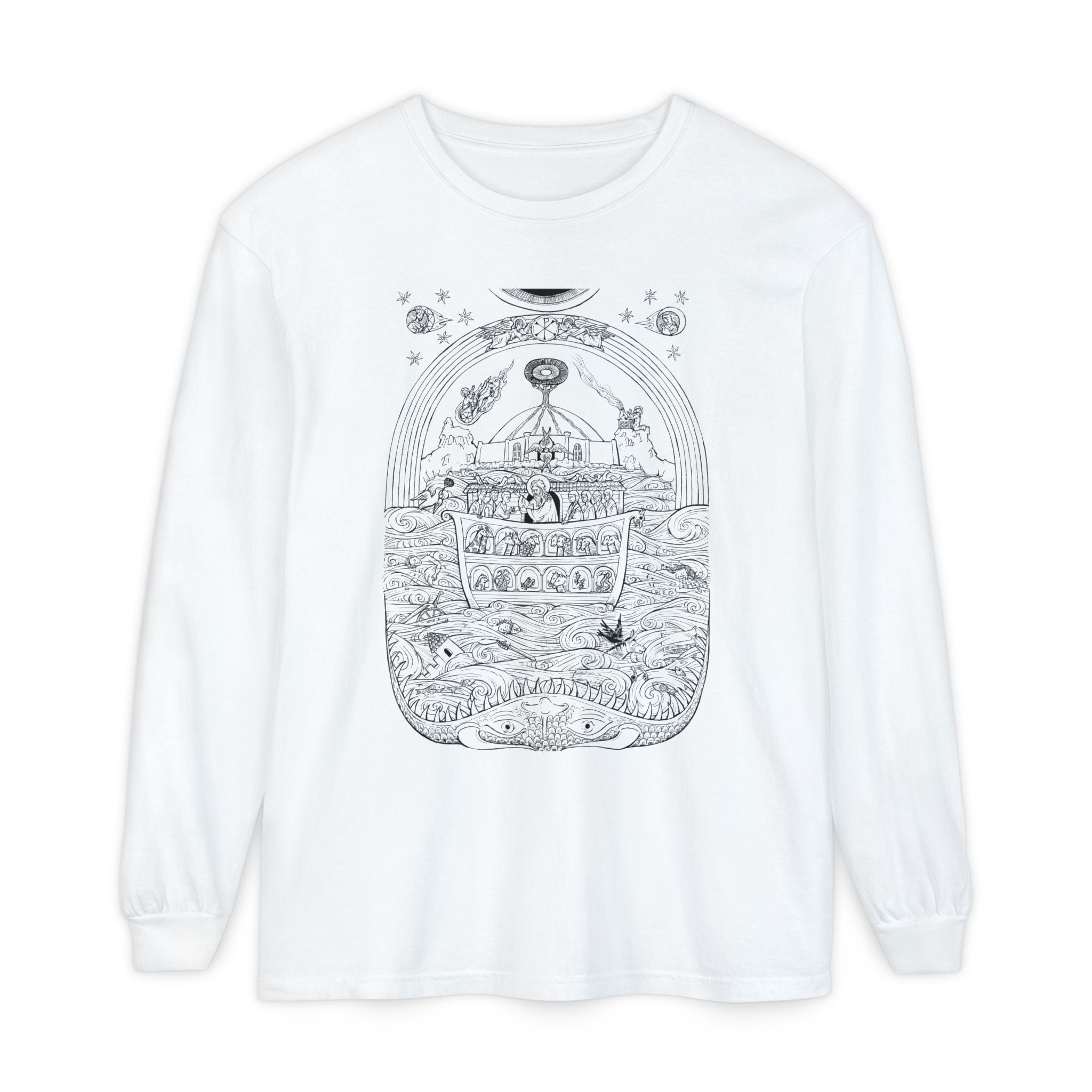 Noah and the Cosmic Flood Long Sleeve Tee – Symbolic World Press